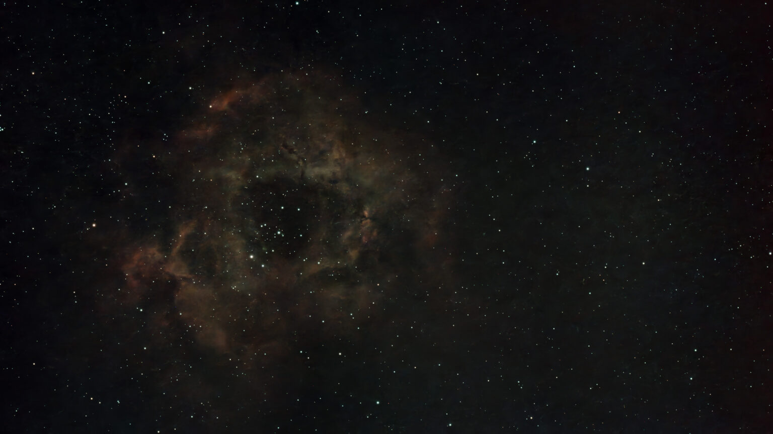 Rosette Nebula Processing Examples – Michael Verdi